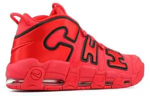 Nike More Uptempo Qs 'chicago' Sneakers - Red/red