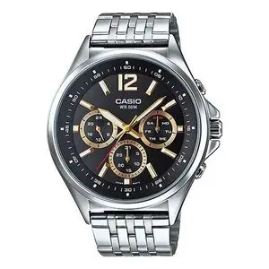 Casio Analog Stainless Steel Watch With Dial - Black