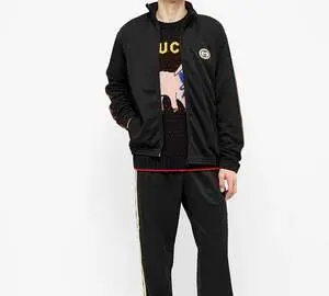 Gucci Mesh Oversize Jacket With Patch /multicolor
