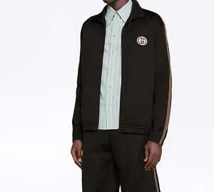 Gucci Mesh Oversize Jacket With Patch /multicolor