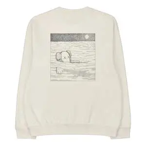 Uniqlo KAWS Graphic Sweatshirt Beige
