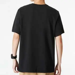 Nike Alphabet Printing Solid Color Round Neck Pullover Short Sleeve Black T-shirt