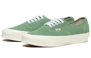 VANS Og Authentic Lx Loden Suede Low Top Sneakers - Green/orange/white