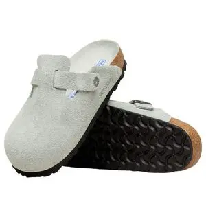 BIRKENSTOCK Boston Soft Footbed Clogs - Pure Sage