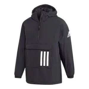 Adidas Padded Hooded Jacket - Black