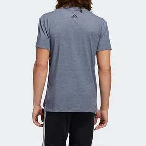Adidas Three-bar Tee Logo Applique Short-sleeve Tee