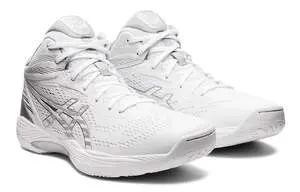 Asics High Top Basketball Sneakers - White/gray