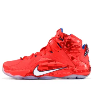 Nike Lebron 12 Usa Athletic Sneakers - Red/white/red