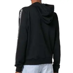 Off-White Zip-up Stripe Fleece Hoodie