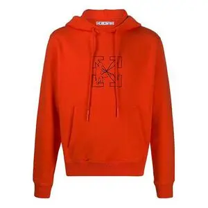 Off-White Arrow Logo Hoodie - Red