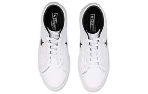 CONVERSE One Star Perforated Leather Low Top Sneakers - White/black