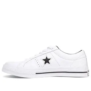 CONVERSE Converse One Star Perforated Leather Low Top Sneakers White/black