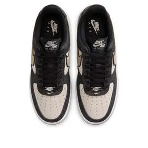 Nike Force 1 '07 Se 'denim Black Net' Low Top Sneakers - Denim/black Net
