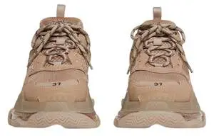 Balenciaga Triple S Sneakers With Clear Sole - Brown