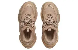 Balenciaga Triple S Sneakers With Clear Sole - Brown