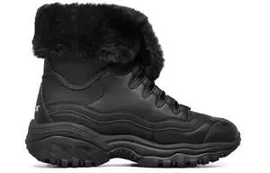 Sketchers Energy Lace-up Fur Trimmed Athletic Boots