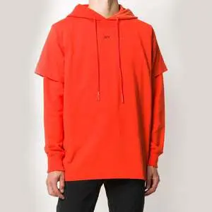 Off-White Arrow Logo Layered Hoodie