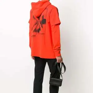 Off-White Arrow Logo Layered Hoodie