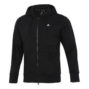 Adidas Logo Woven Zipper Hooded Jacket - Default Color