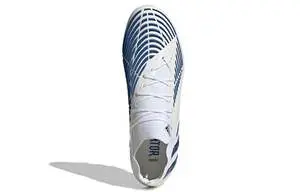 Adidas Predator Edge.1 L Ag Cleats - White/blue