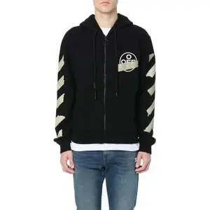 Off-White Ss20 Arrows Sketch Zip-up Hoodie