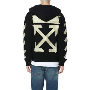 Off-White Ss20 Arrows Sketch Zip-up Hoodie