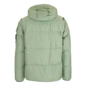 Stone Island Crinkle Reps Down Jacket - Green