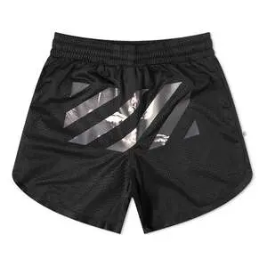 Off-White Caravaggio Arrow Mesh Track Shorts - Black