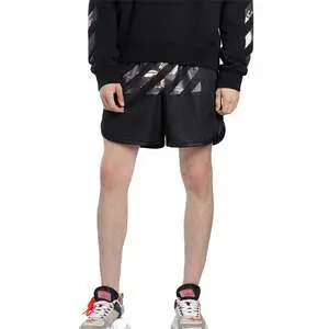 Off-White Caravaggio Arrow Mesh Track Shorts - Black