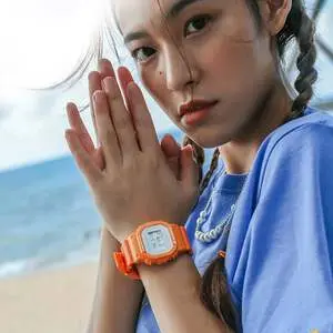 Casio G-shock Square Watch - Orange