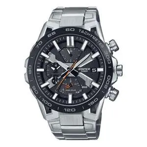 Casio Edifice Stainless Steel Solar Watch - Black