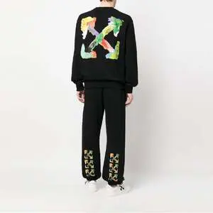 Off-White Brush Arrow Crew Neck Sweatshirt - Black/multi