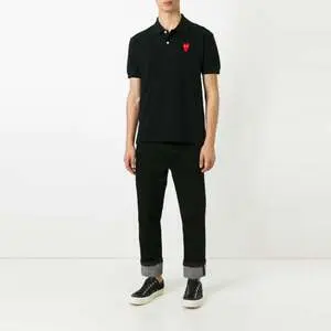 Play Comme Des Garcon Polo Red Emblem