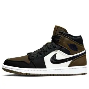 JORDAN 1 Mid Se "olive Toe" Sneakers - Green