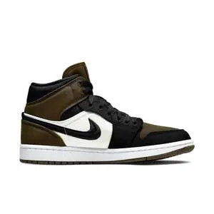 JORDAN 1 Mid Se "olive Toe" Sneakers