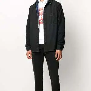 Off-White Arrows Arrow Pattern Denim Shirt Ordinary Version