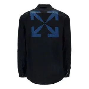 Off-White Arrows Arrow Pattern Denim Shirt Ordinary Version - Black