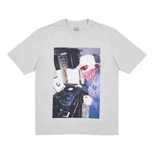 PALACE Mixer Grey Marl Dj Character Short Sleeve - Gray