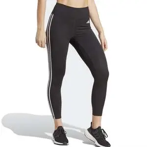 Adidas Train Essentials 3-stripes High-waisted 7/8 Leggings - Black
