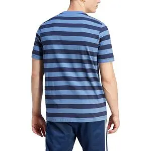 Adidas Originals Striped T-shirt 'blue White