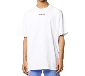 Off-White Back Arrow Printing Pattern Round Neck Short Sleeve Loose Fit