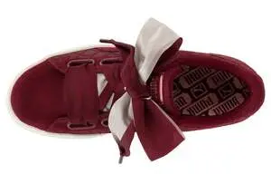 PUMA Suede Heart Quilt Sneaker - Wine