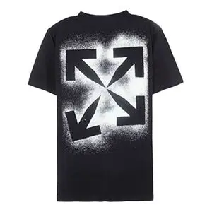 Off-White Splash Ink Arrow Round Neck Short Sleeve