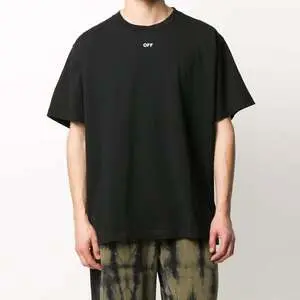 Off-White Splash Ink Arrow Round Neck Short Sleeve