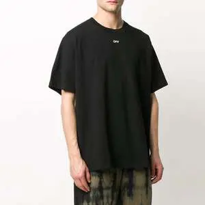 Off-White Splash Ink Arrow Round Neck Short Sleeve