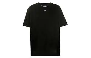 Off-White Splash Ink Arrow Round Neck Short Sleeve