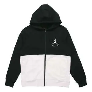 JORDAN Flying Logo Printing Fleece Hooded Sports - Black