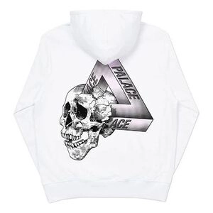 PALACE Skull Graphic Hoodie - White