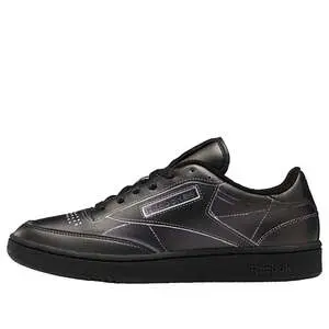REEBOK Maison Margiela X Reebok Club C Trompe-l'oeil Leather Sneakers Black