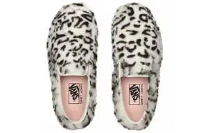 VANS Sandy Liang X Classic Slip-on Platform "fuxxy Leopard